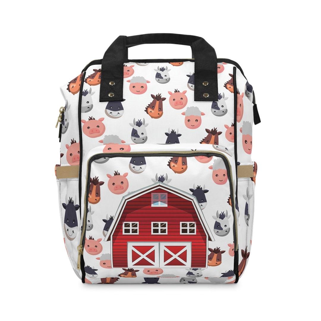 Barnyard Animals Diaper Bag Farmhouse Chic Baby Bag Stylish Diaper Bag ...