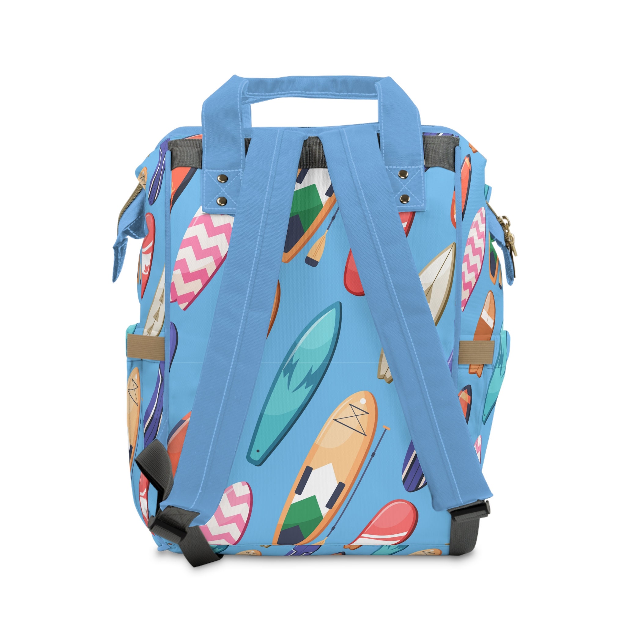 Personalized Kids Surfer Backpack Custom Beach Themed School Bag Kid's ...