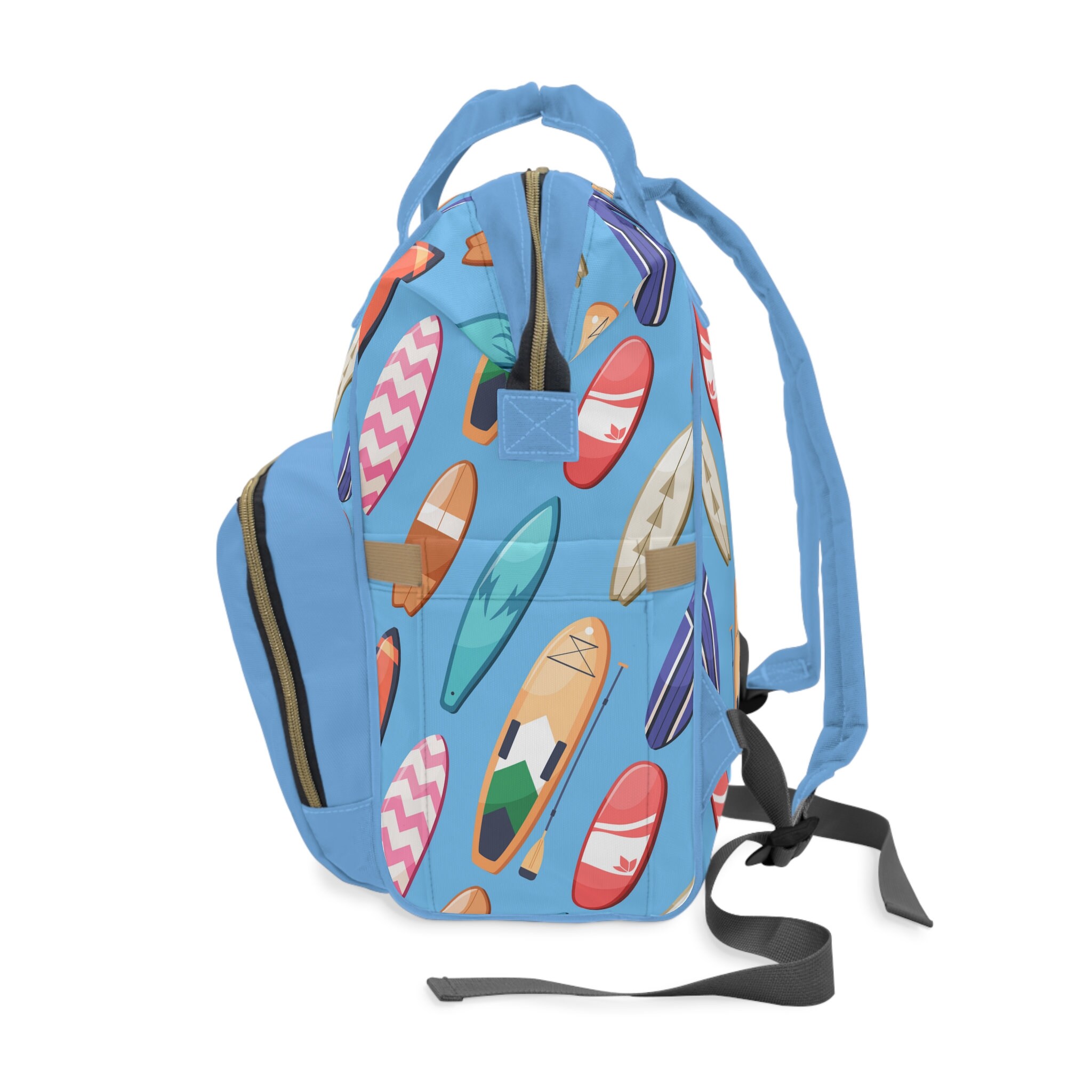 Personalized Kids Surfer Backpack Custom Beach Themed School Bag Kid's ...