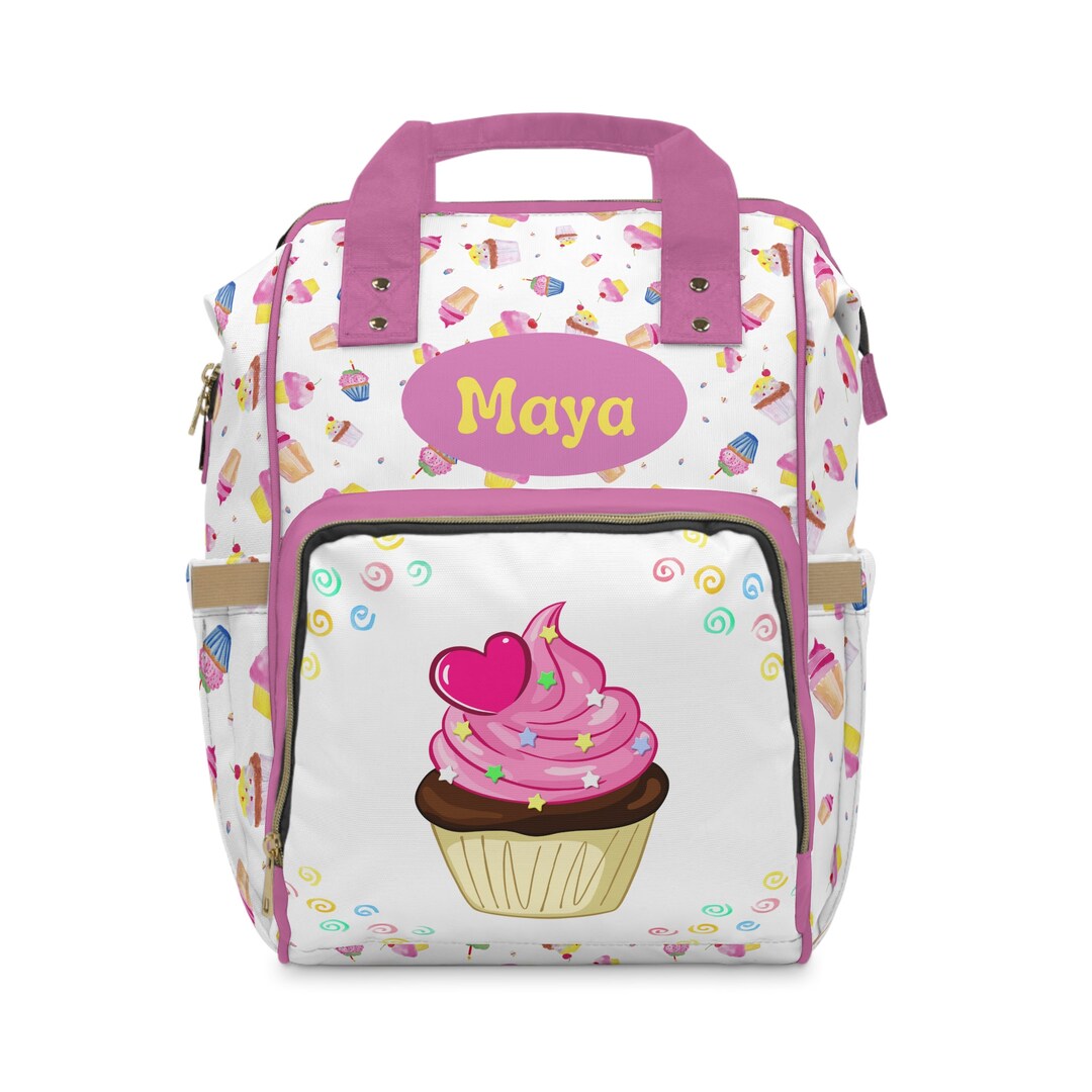 Personalized Kids Cupcake Backpack Childrens School Bag With Name Kids ...