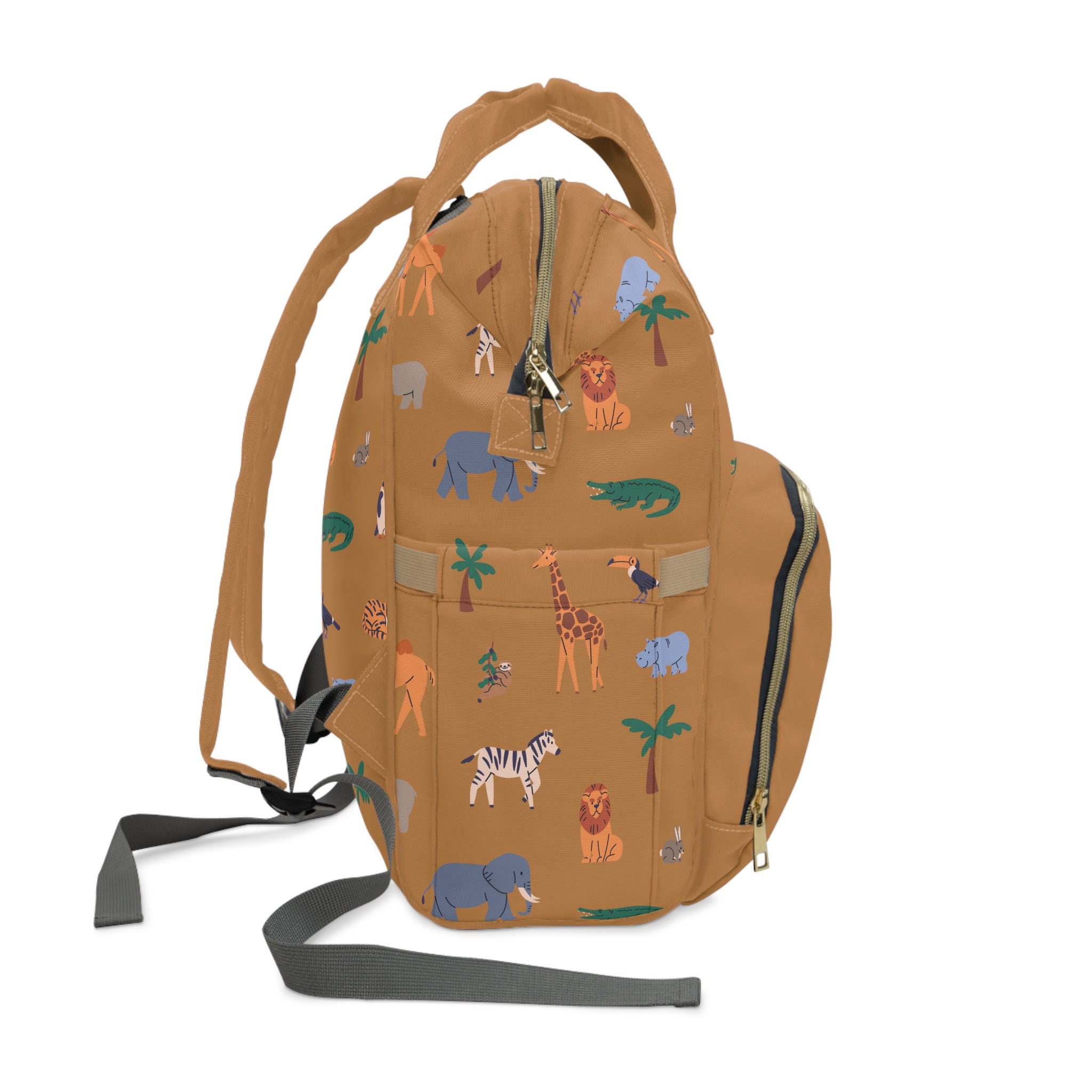 Personalized Kids Zoo Animals Backpack School Bag With Zoo Animals Kid ...