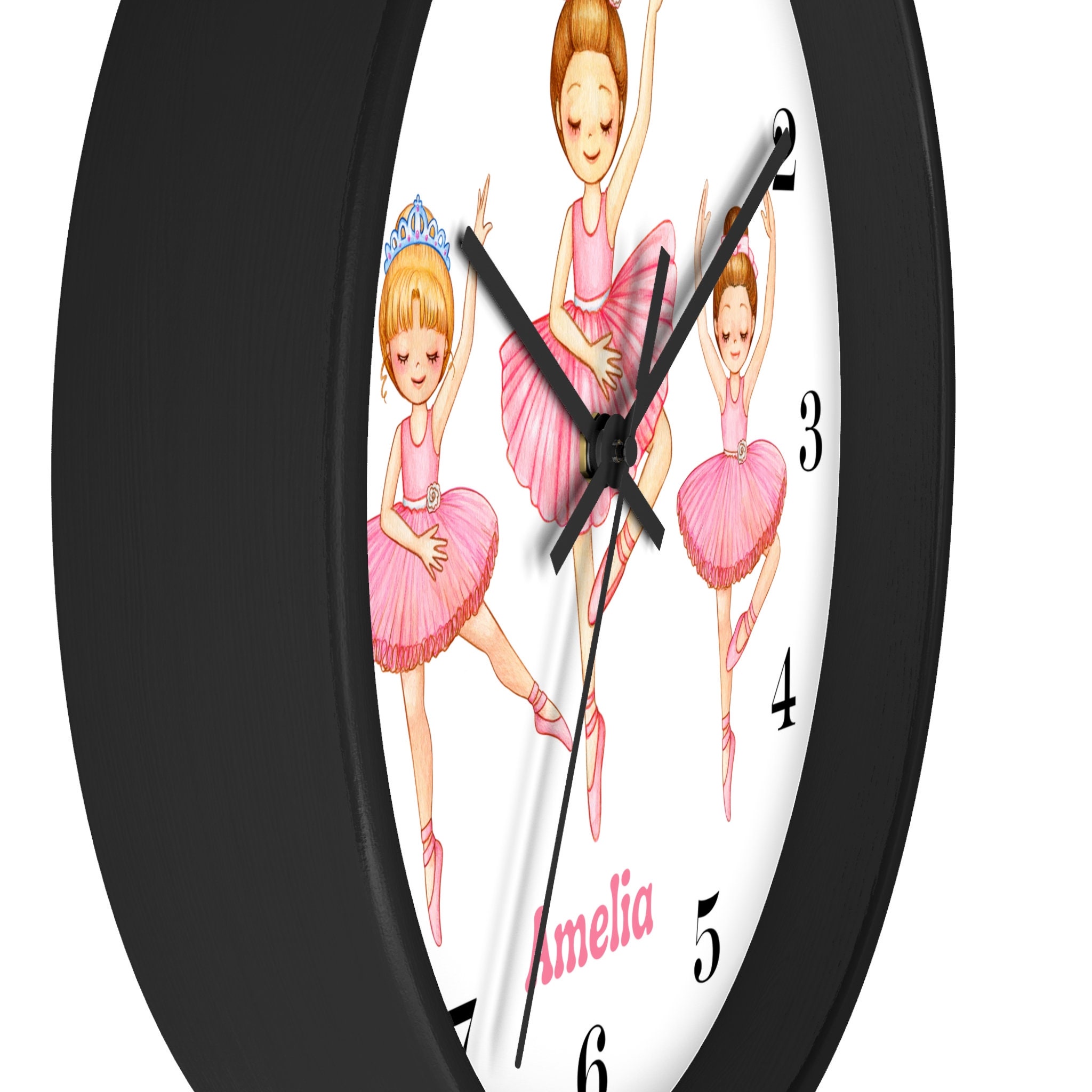 Personalized Ballerina Clock Kids Wall Decor Ballerina Theme - Etsy