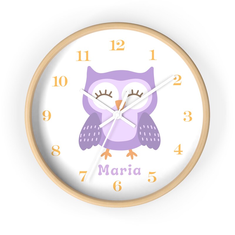 Purple Wall Clock - Etsy