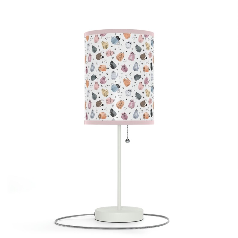 Cartoon Cats Lamp Kids Room Lighting Adorable Nursery Table - Etsy