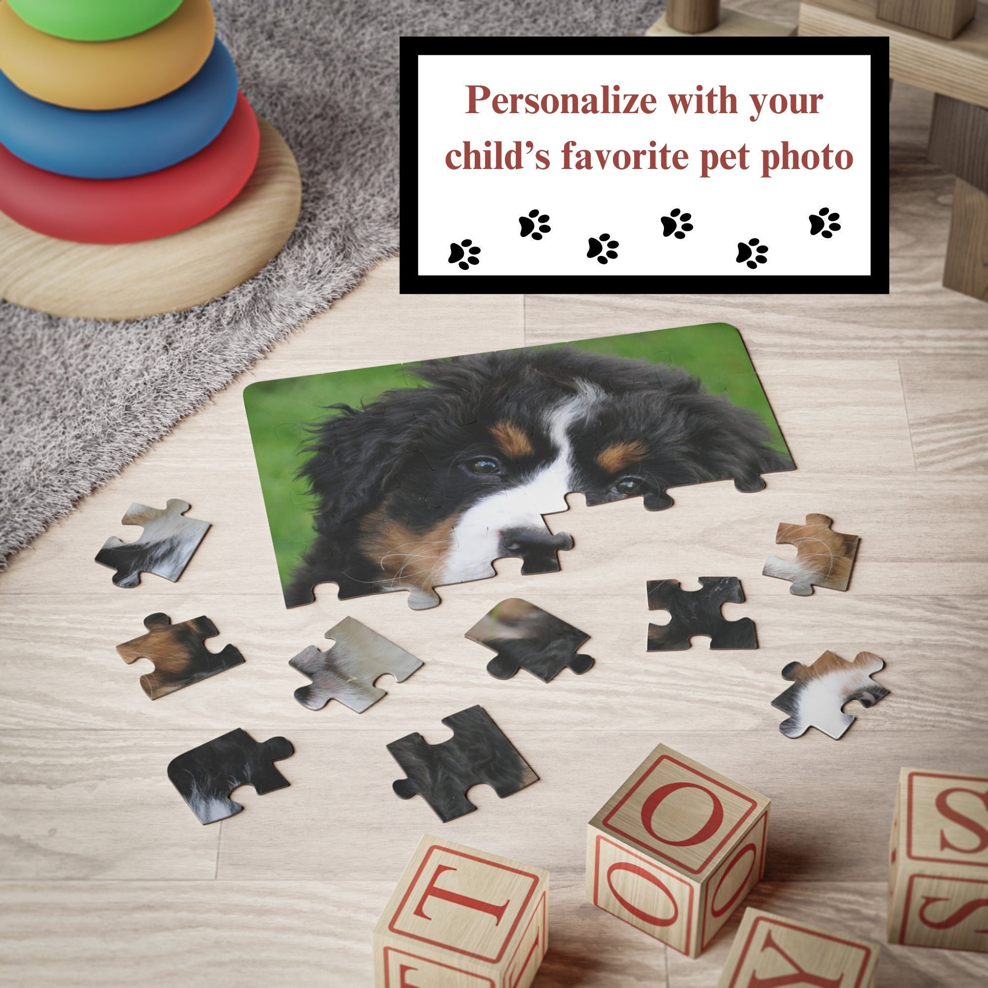 Personalized 30-piece Pet Photo Puzzle for Kids Create Memories With ...
