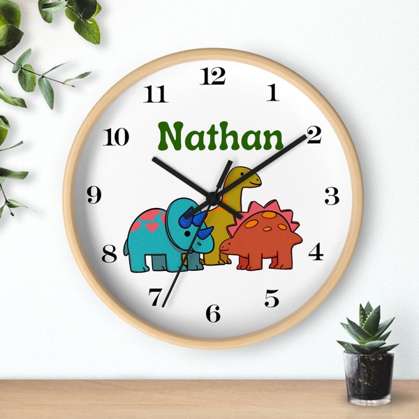 Dinosaur Wall Clock - Etsy