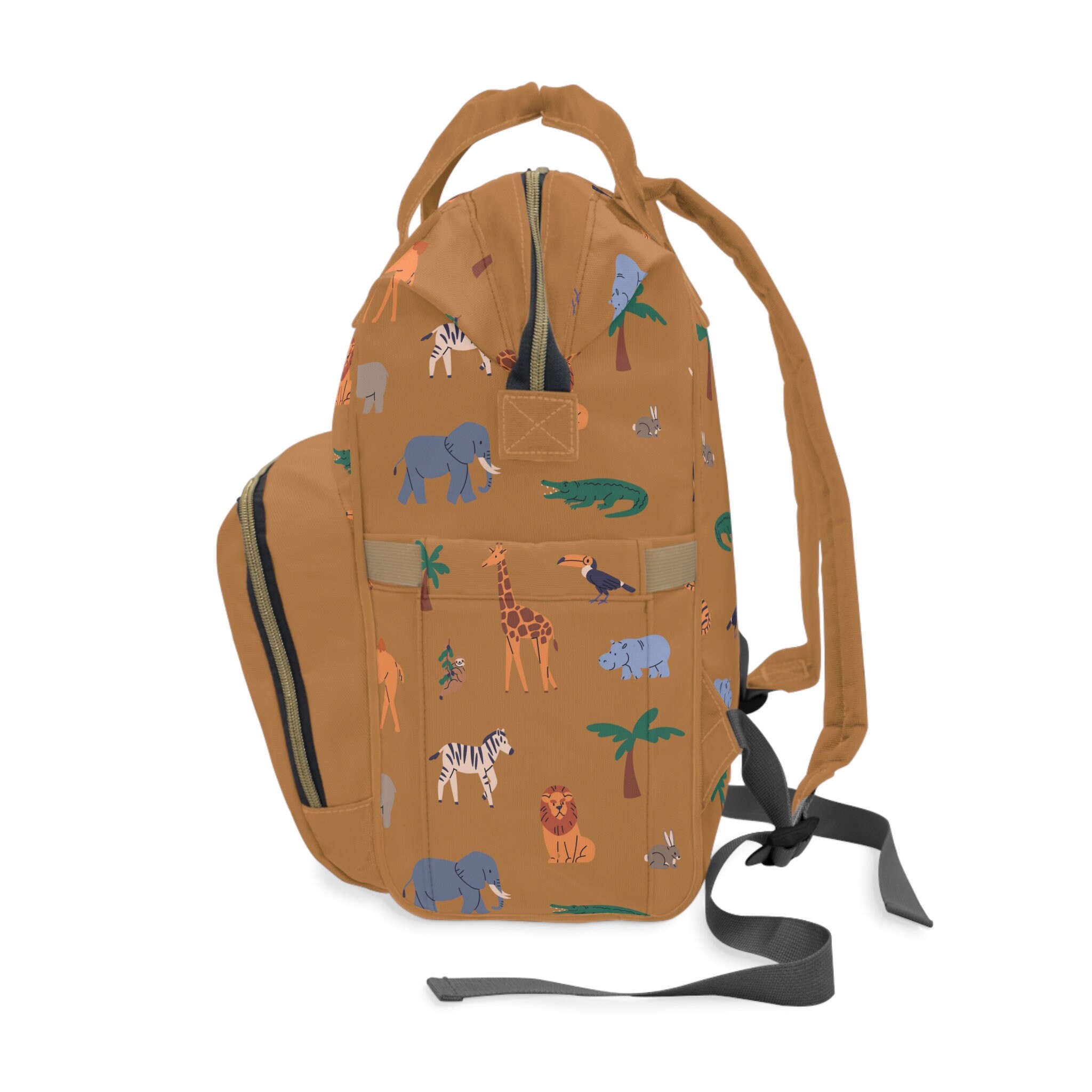Personalized Kids Zoo Animals Backpack School Bag With Zoo Animals Kid ...
