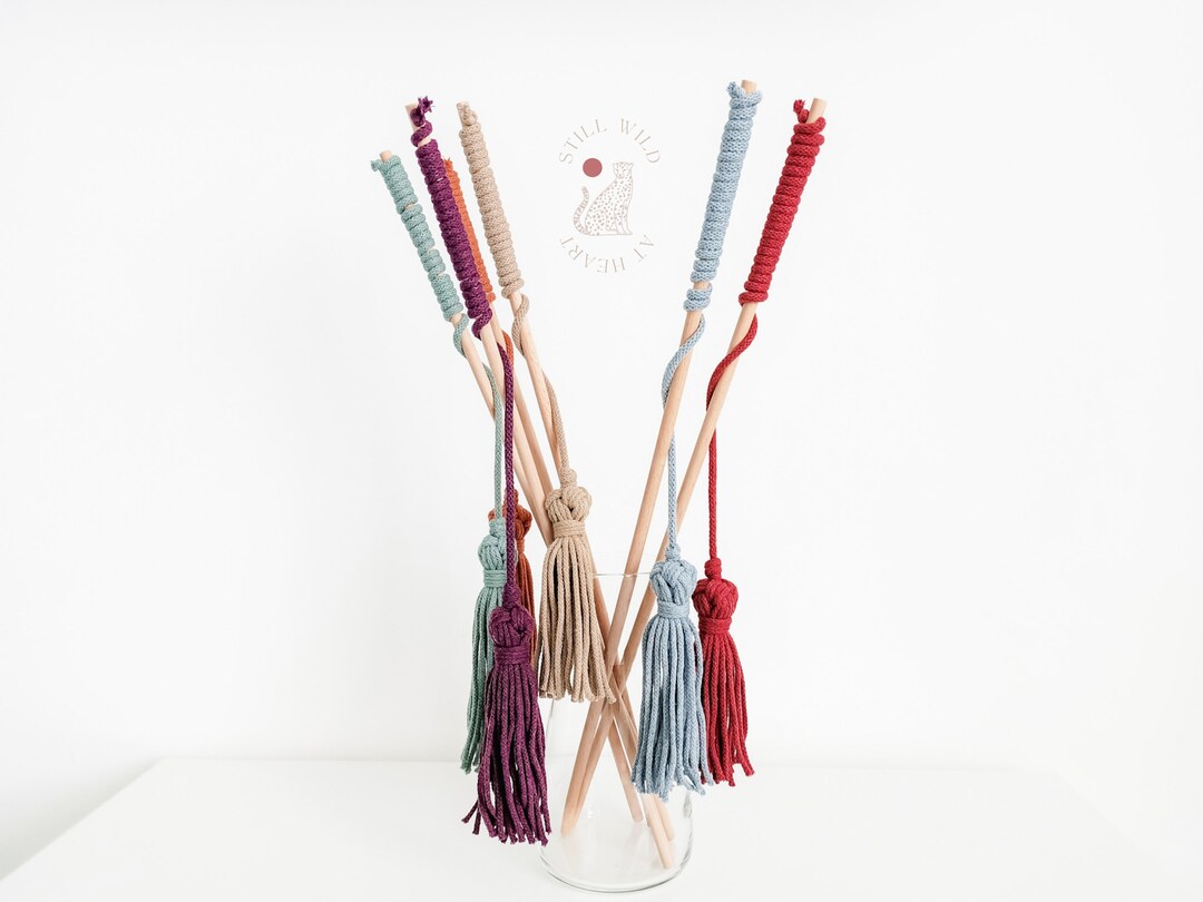 Cat Wand, Cat Teaser, Eco Cat Toy, Cat Dangler Toy, Perfect Gift for ...