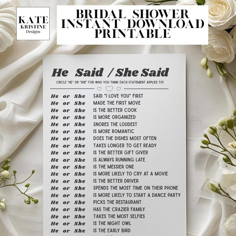 He Said She Said - Etsy