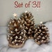 Set of Three Pine Cone Christmas Trees - Etsy