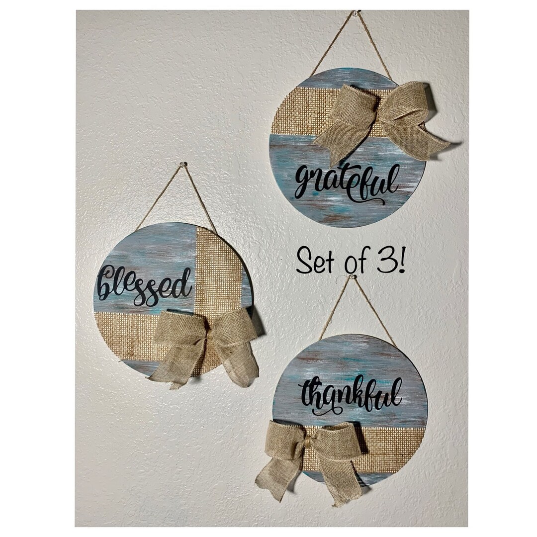 Set of 3 Rustic/farmhouse Inspirational Signs - Etsy