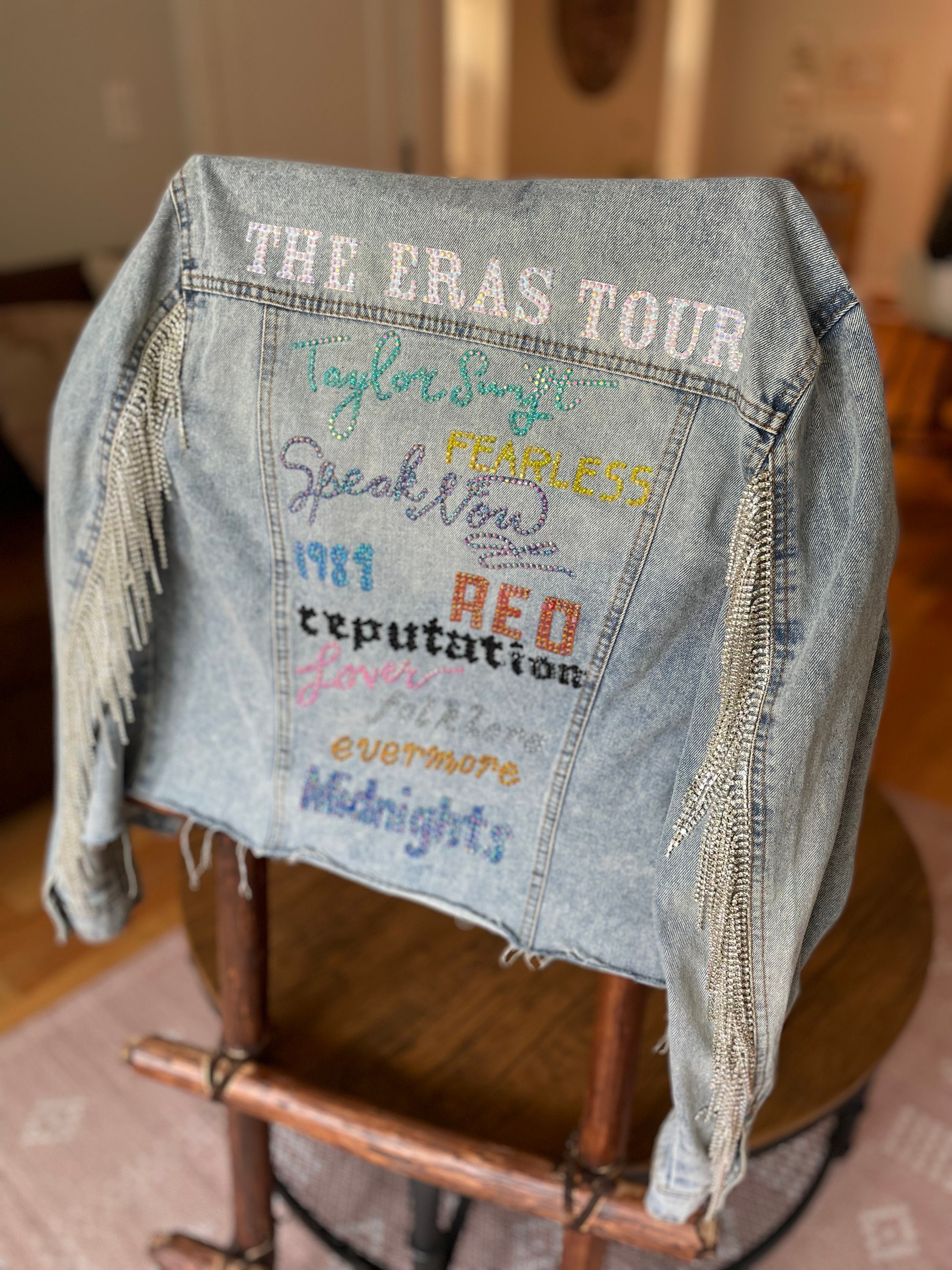 Handmade Taylor Swift Eras Tour Rhinestone Jacket - Etsy