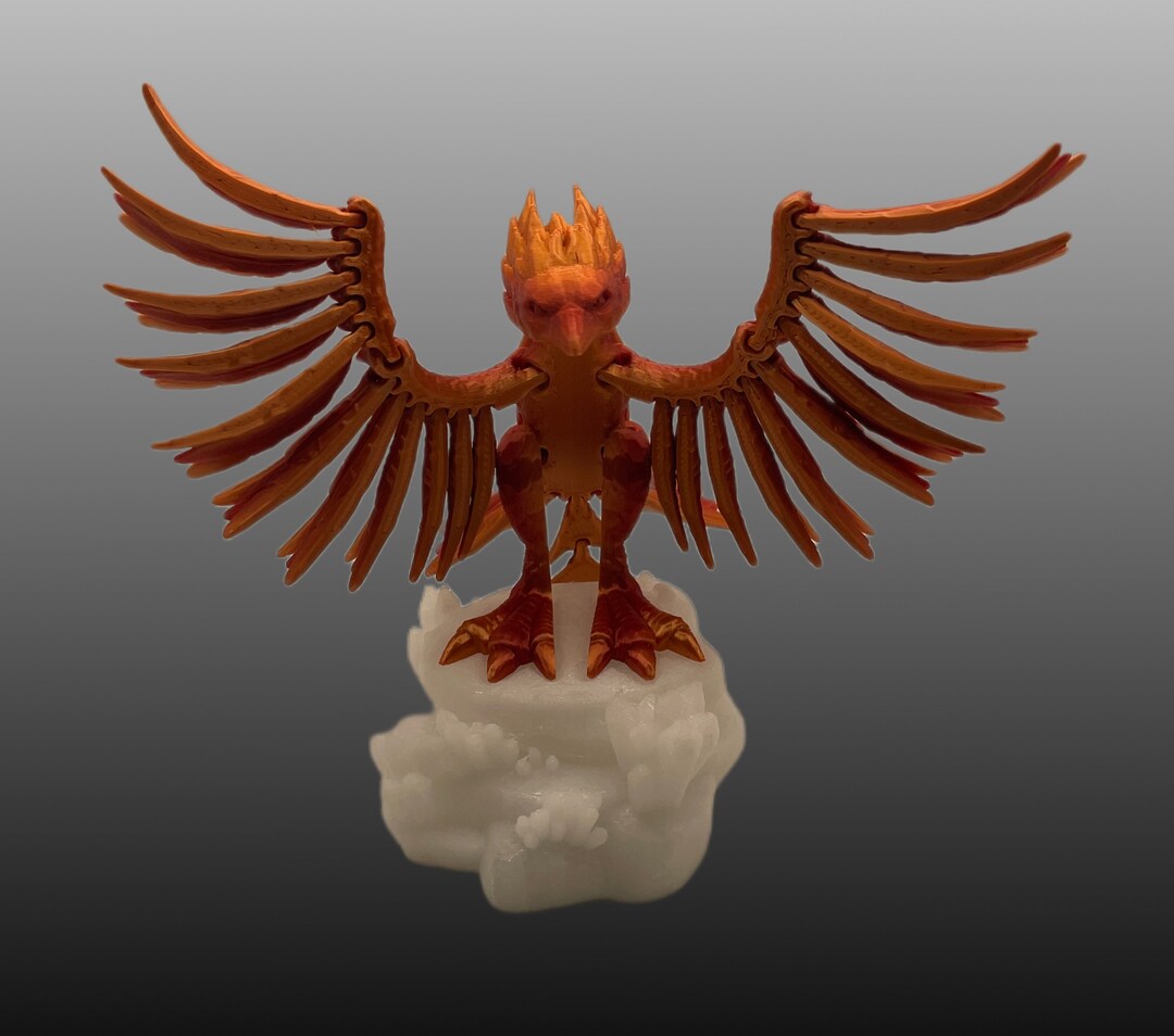Flexi Factory Phoenix With Stand - Etsy