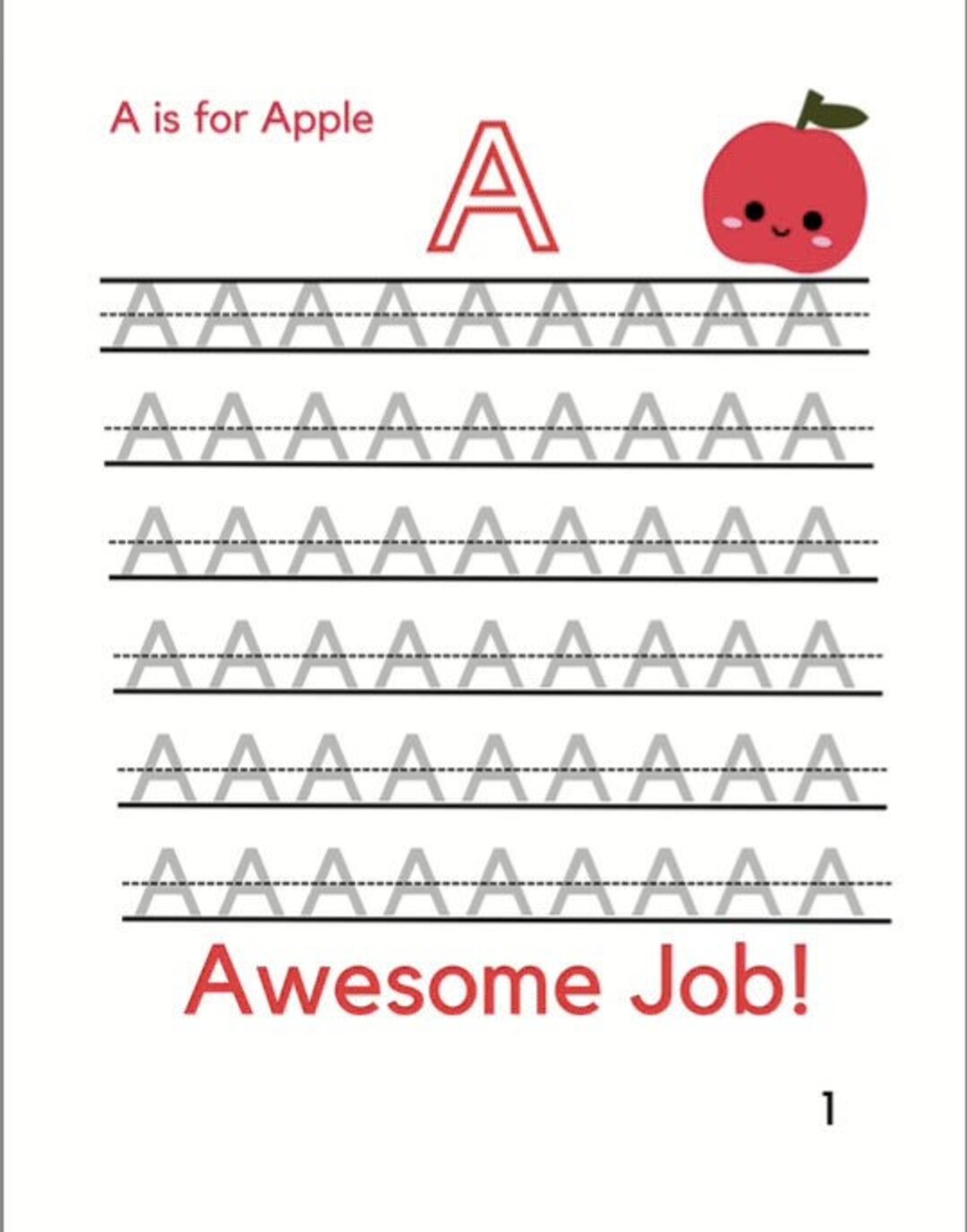 Children's ABC Tracing and Coloring Pre-k Workbook - Etsy