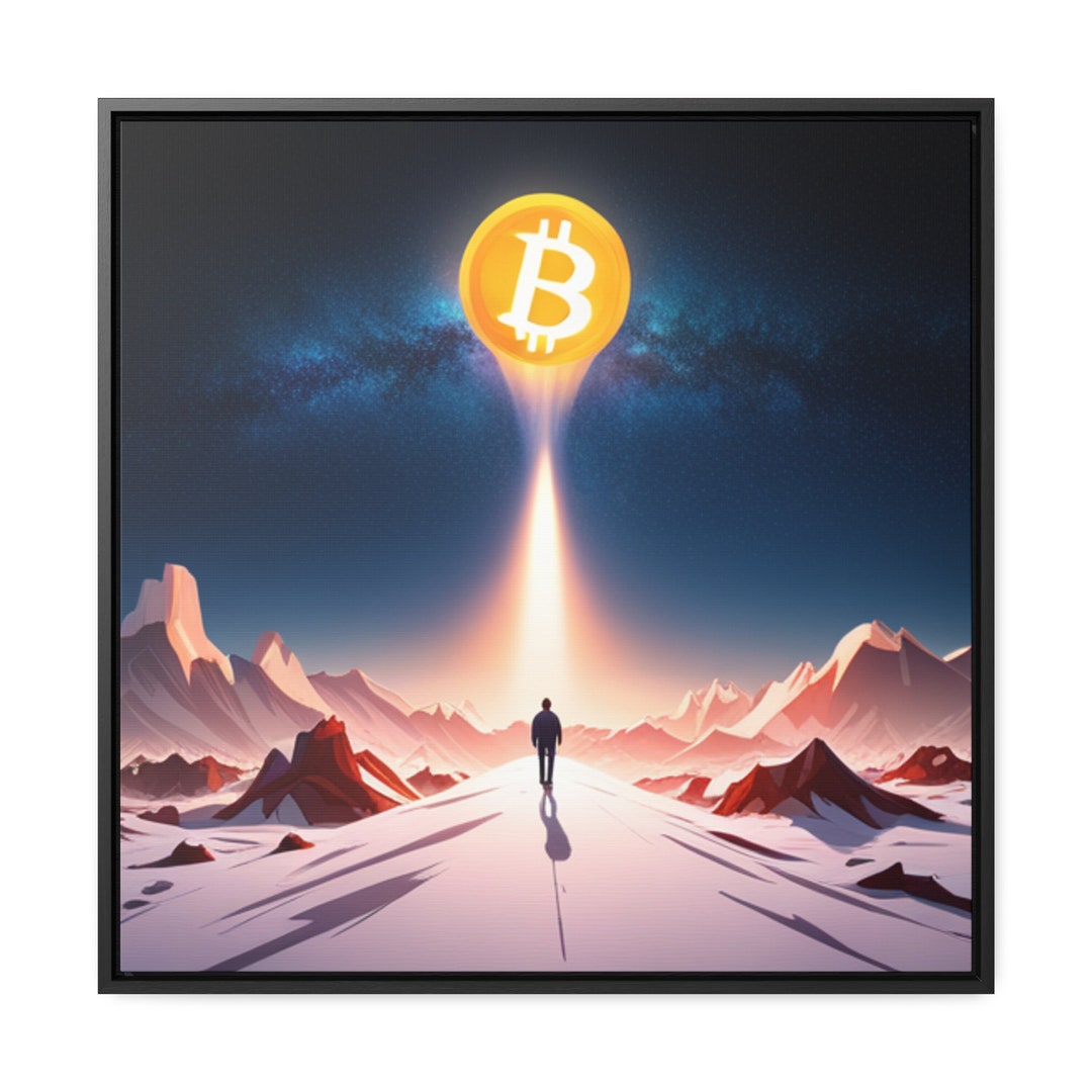 Bitcoin Wall Art Gallery Canvas Wraps, Square Frame - Etsy