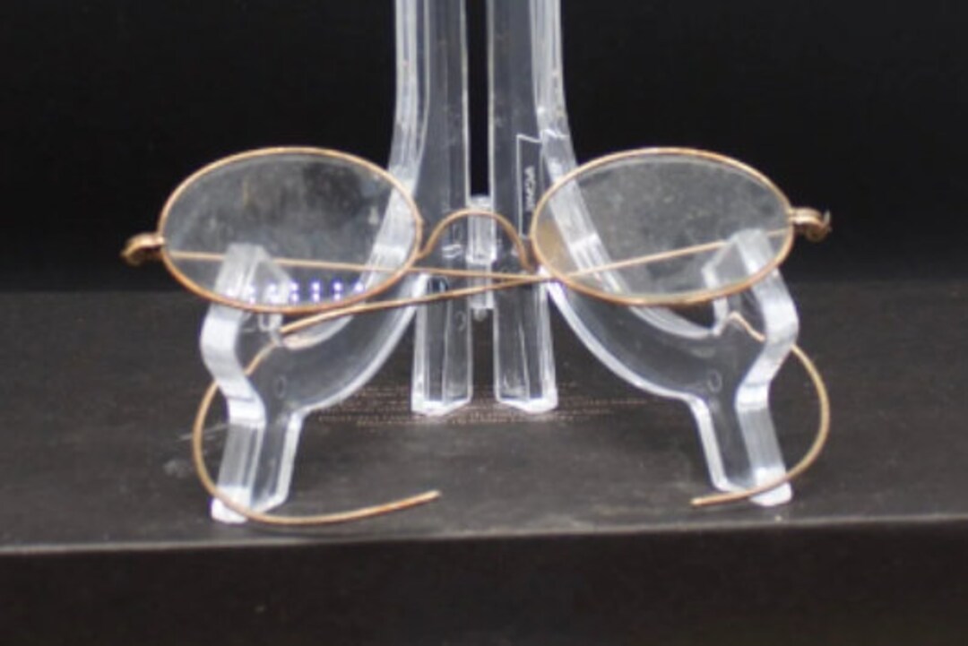 Antique Spectacles With Wire Rim Gold Frames [1574] - Etsy