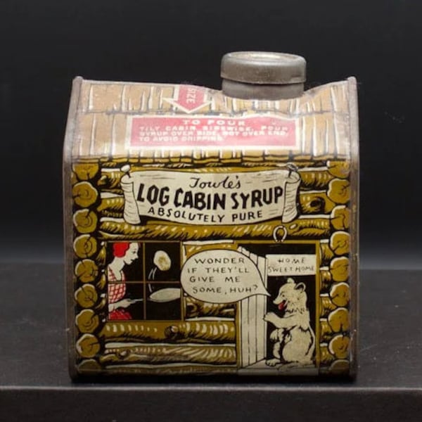 Log Cabin Syrup Tin Can - Etsy