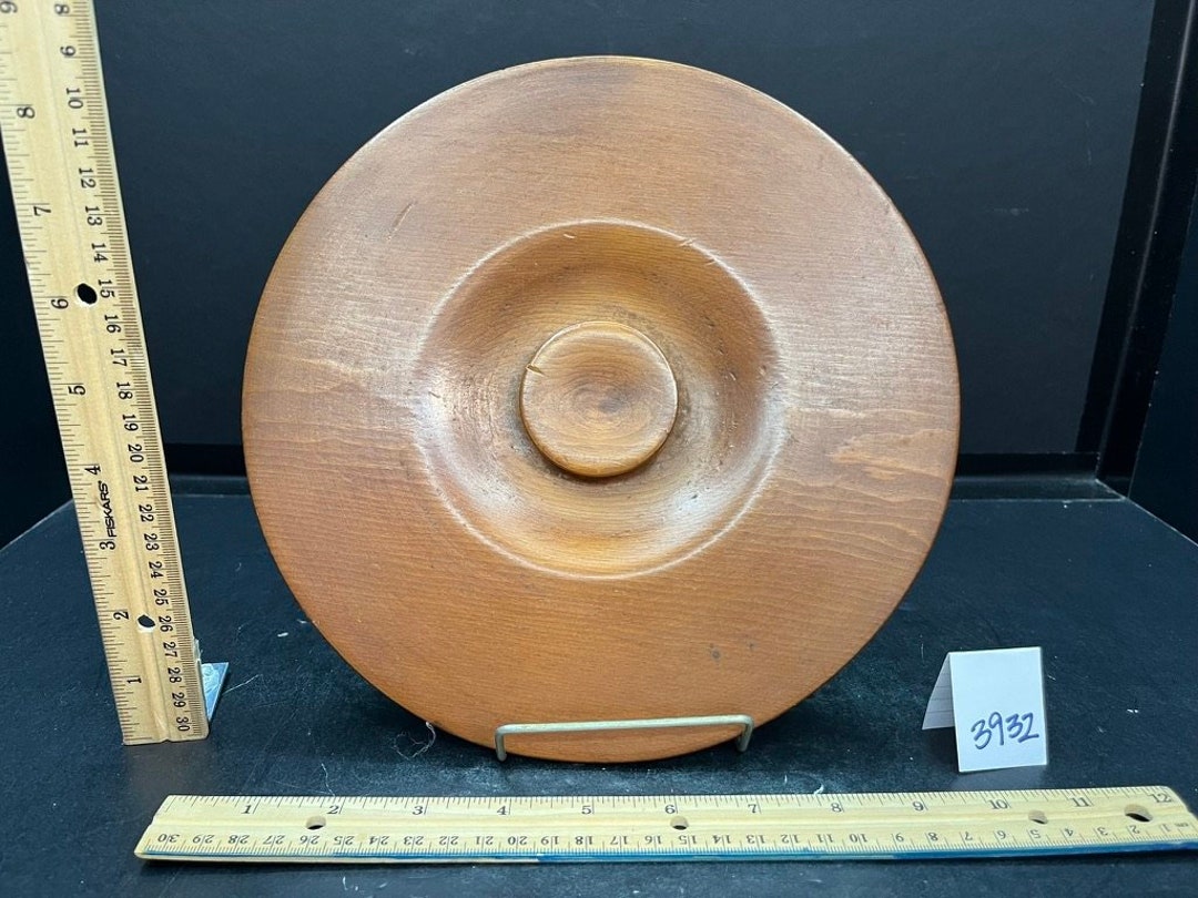 Primitive Antique Wood Crock Lid With Knob Handle 9 3932 - Etsy