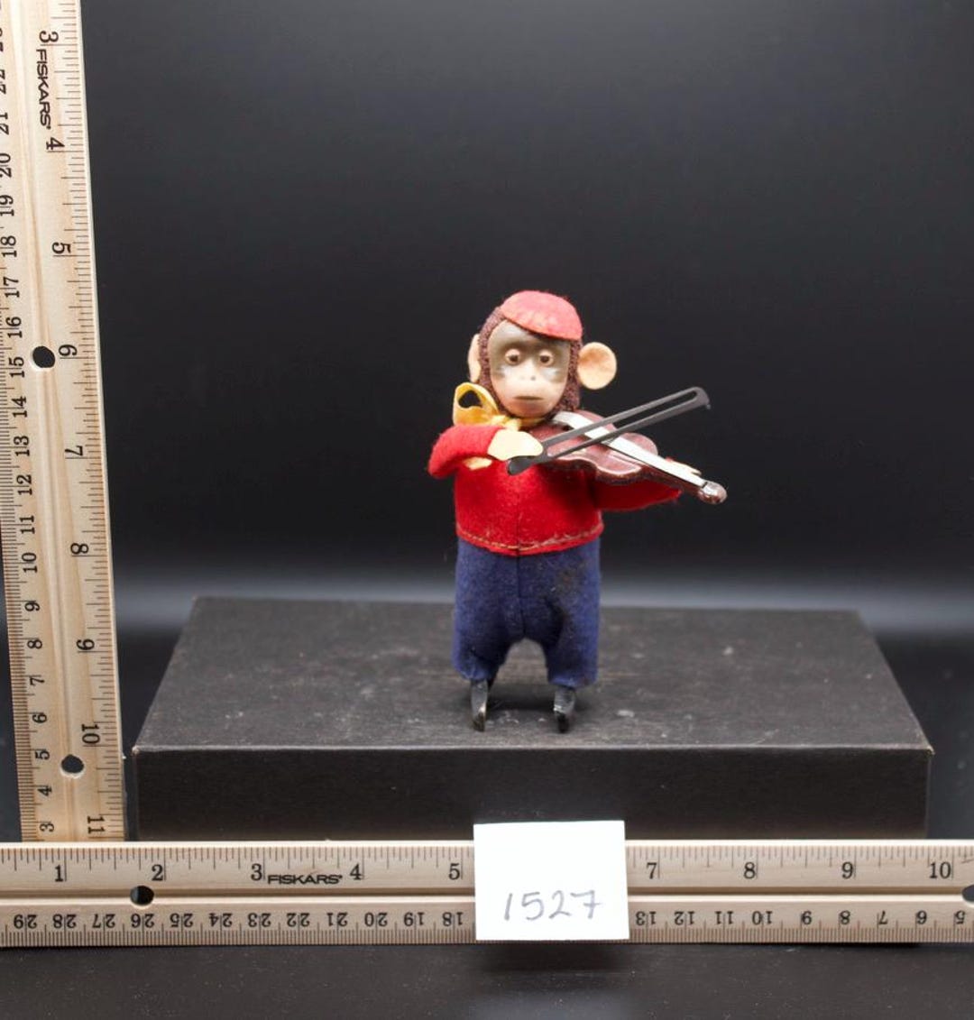 Antique Vintage Original Schuco Wind up Monkey Toy With Violin (1527 ...