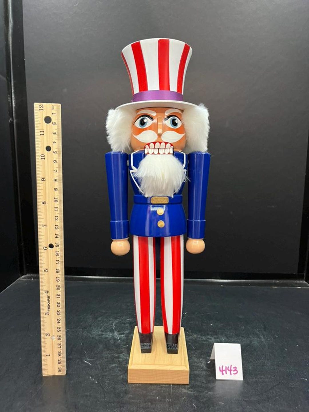Vintage 15” Uncle Sam Nutcracker Heritage Collection, Signed by Artist ...