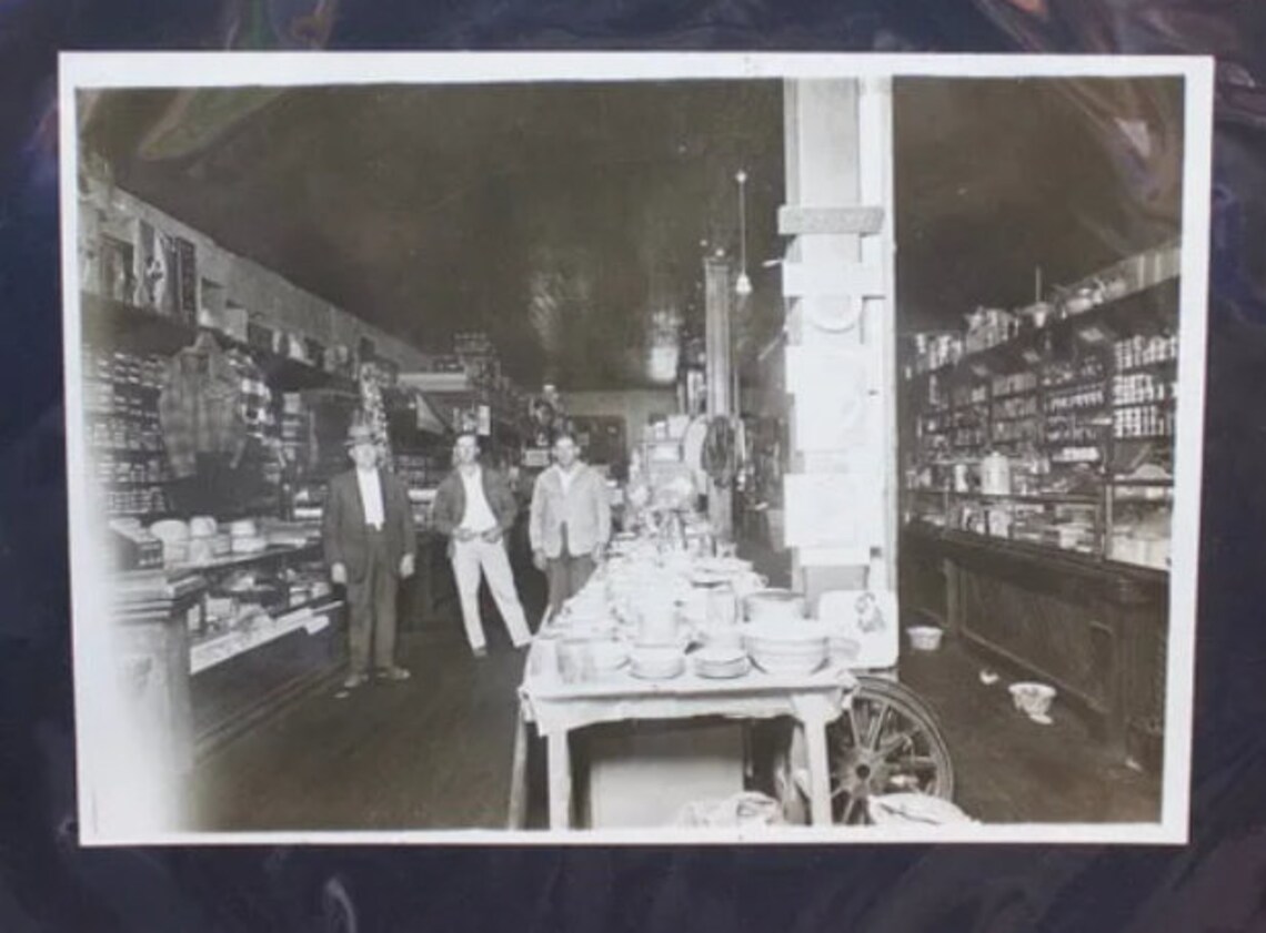 Old Country Store Photograph Circa 1930, Reprint Mounted on Paperboard ...