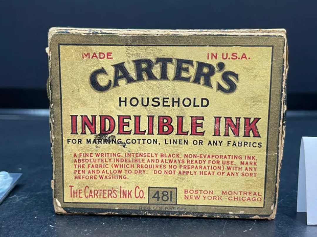 Antique Carter's Indelible Ink Pad in Original Box [769] - Etsy