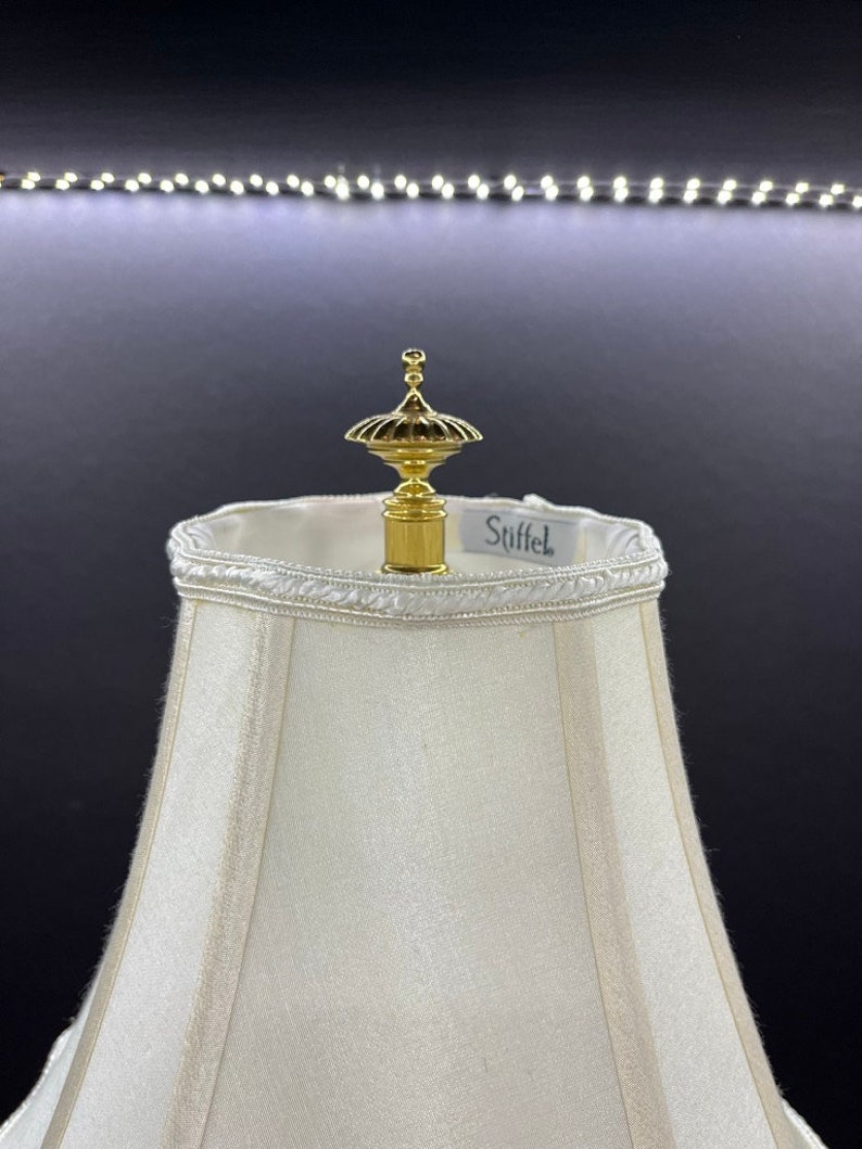 Mid Century Stiffel Hollywood Regency Brass Lamp With Original Finial ...