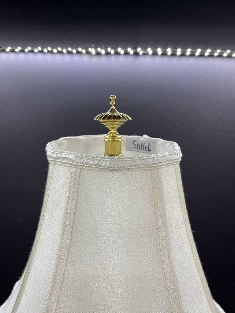 Mid Century Stiffel Hollywood Regency Brass Lamp With Original Finial ...