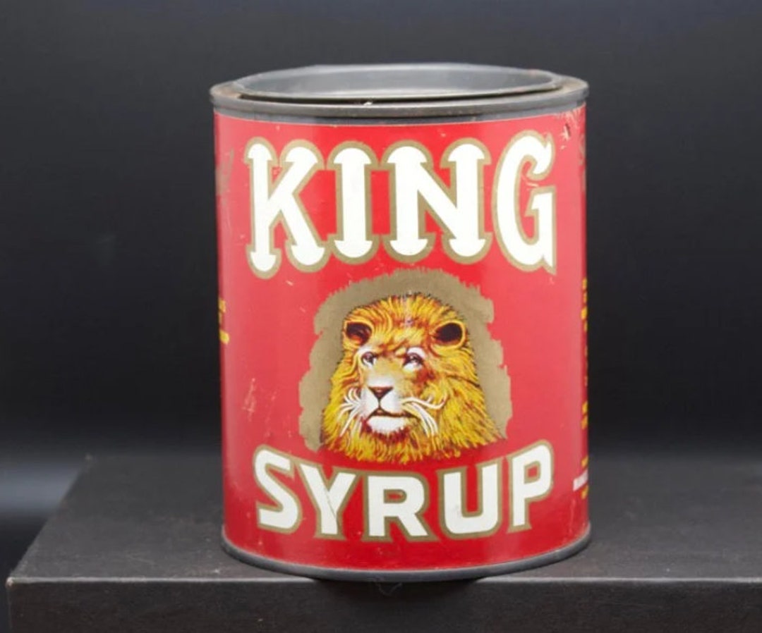 King Brand Table Syrup Tin With Original Lid From Mangels, Herold ...