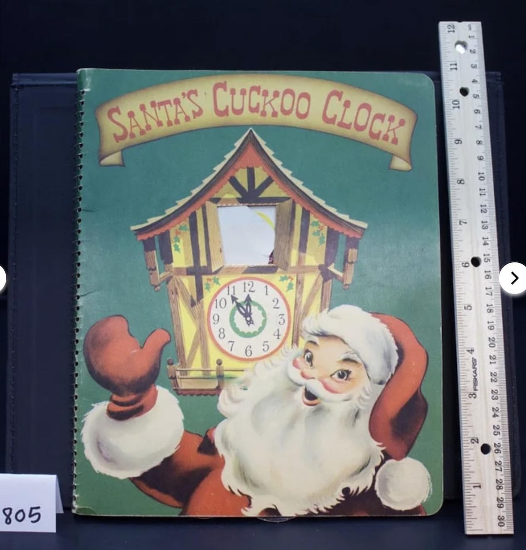 Vintage 1954 "santa's Cuckoo Clock" Children's Christmas Book (805) - Etsy