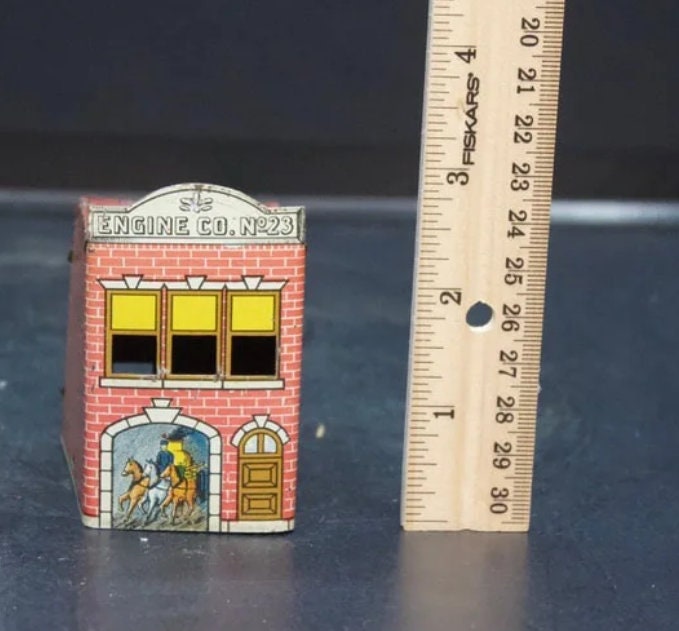 Antique Toy Candy Container Firehouse From West Brothers Circa 1914 483 ...