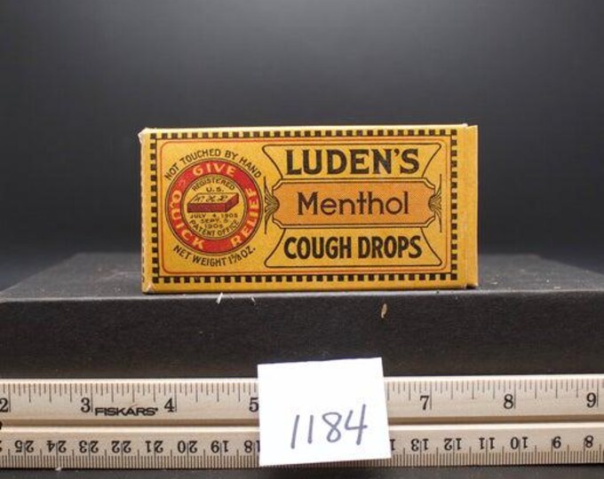 Vintage Luden's Menthol Cough Drops Box [1184] - Etsy