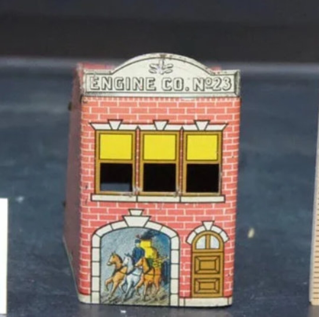 Antique Toy Candy Container Firehouse From West Brothers Circa 1914 483 ...