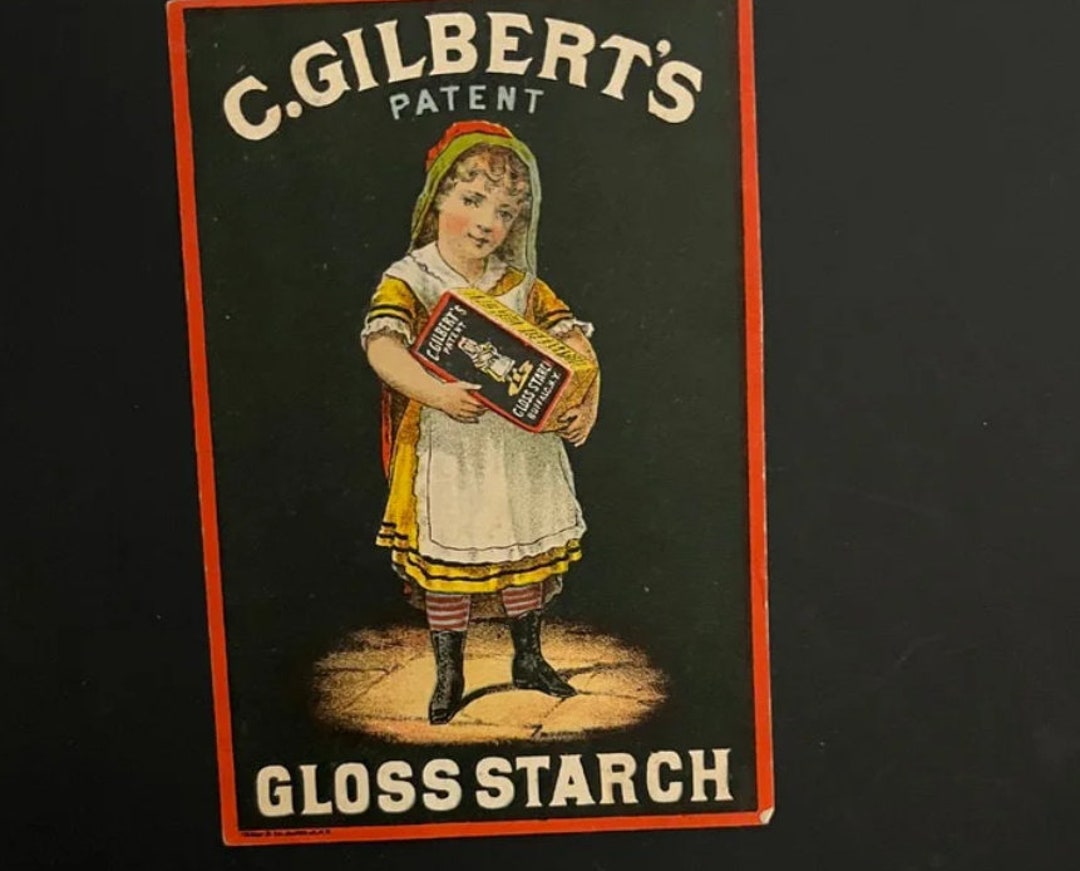 Victorian Original C Gilbert's Gloss Starch Trading Card [3619] - Etsy
