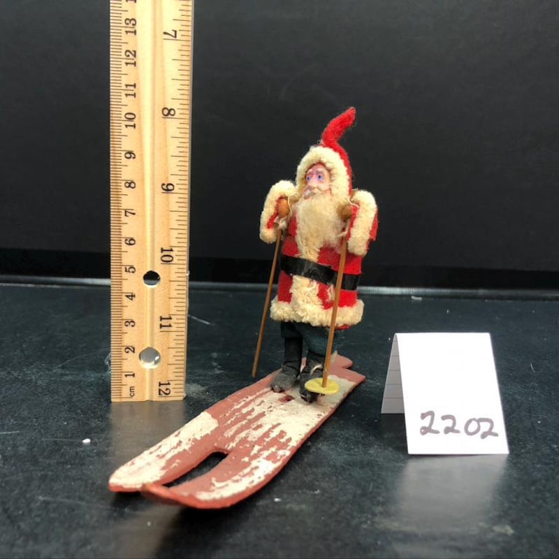 Ski Santa Figurine - Etsy UK
