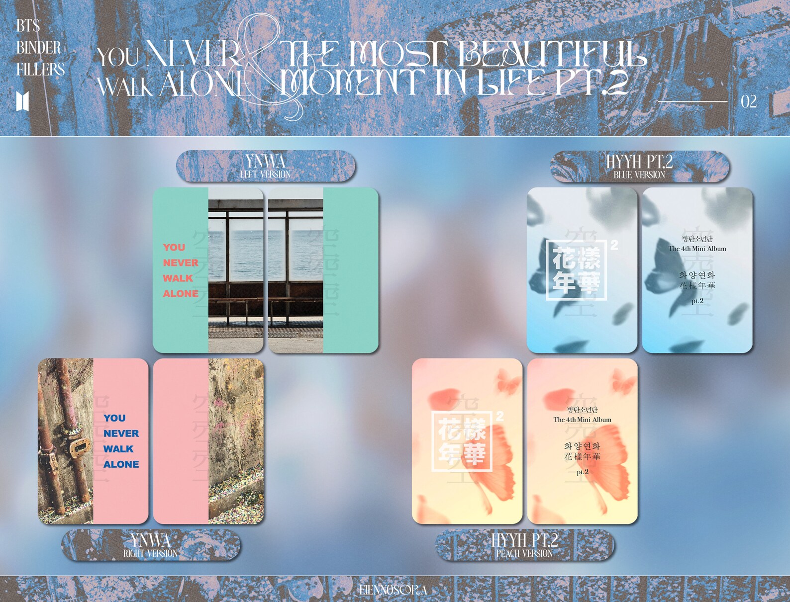 DIGITAL DOWNLOAD ! BTS Korean Album Binder Fillers for Collecting Kpop ...