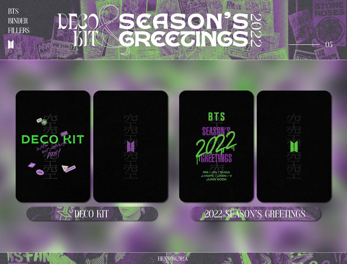 DIGITAL DOWNLOAD BTS Korean Non Album Binder Fillers for - Etsy