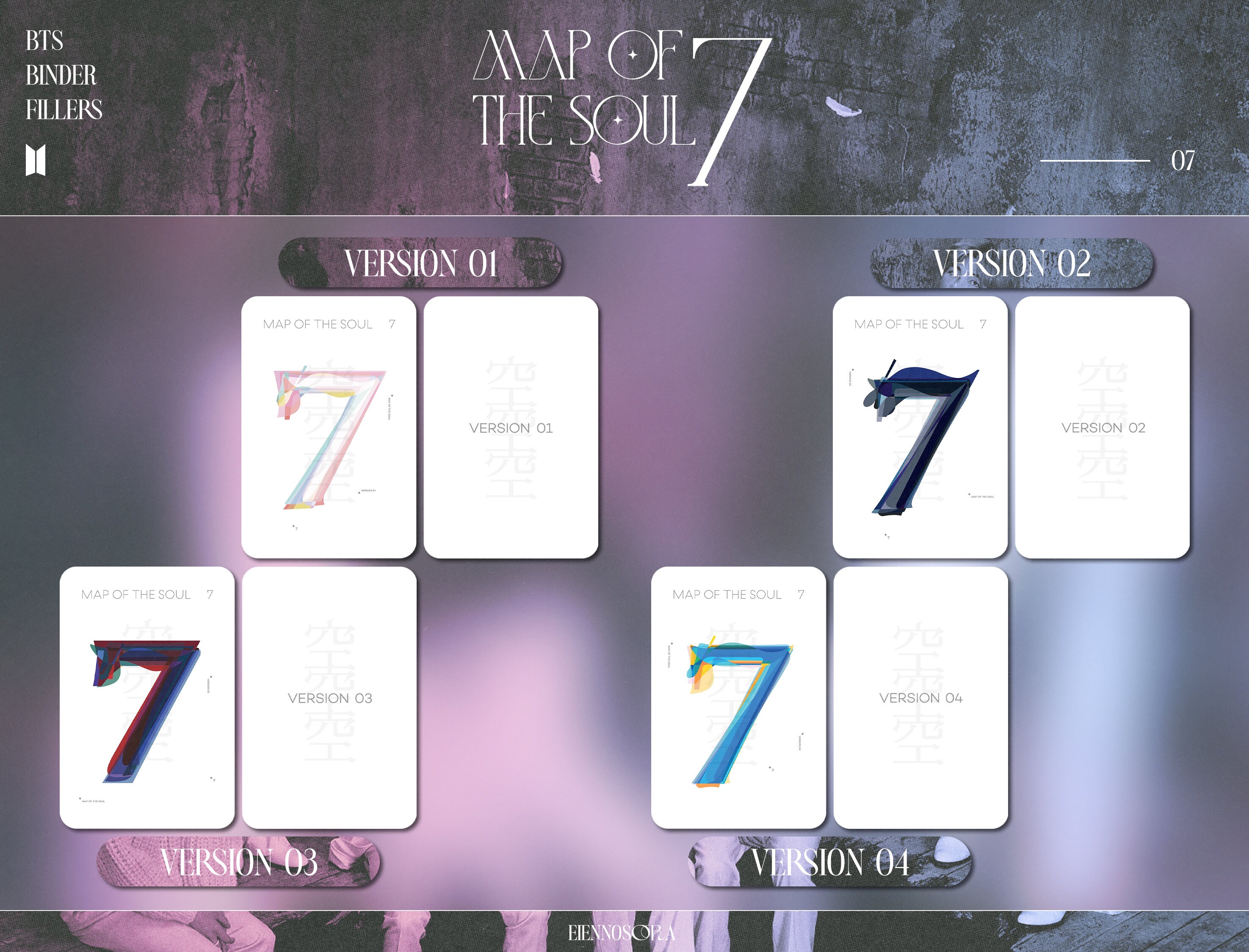 DIGITAL DOWNLOAD ! BTS Korean Album Binder Fillers for Collecting Kpop ...