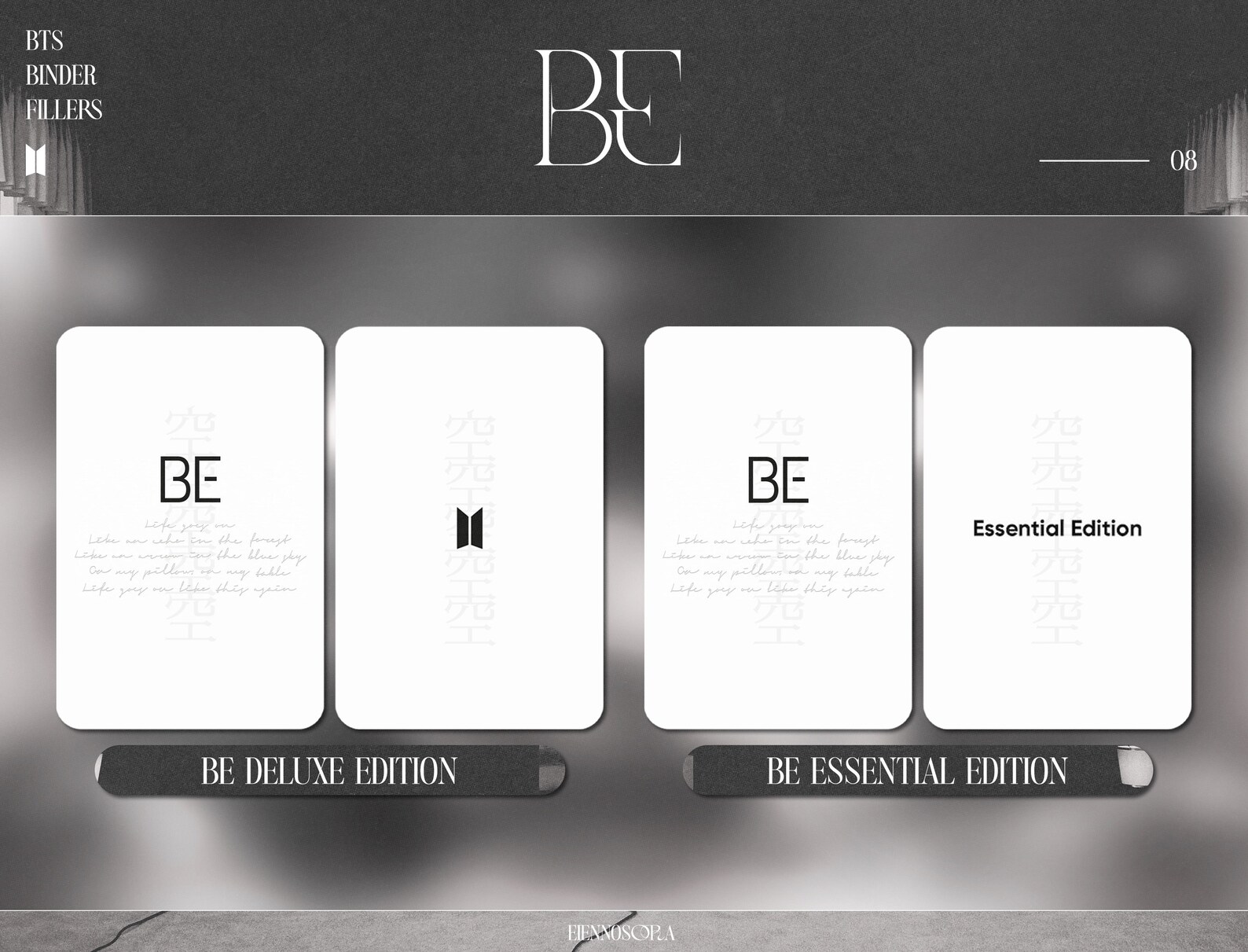 DIGITAL DOWNLOAD BTS Korean Album Binder Fillers for - Etsy