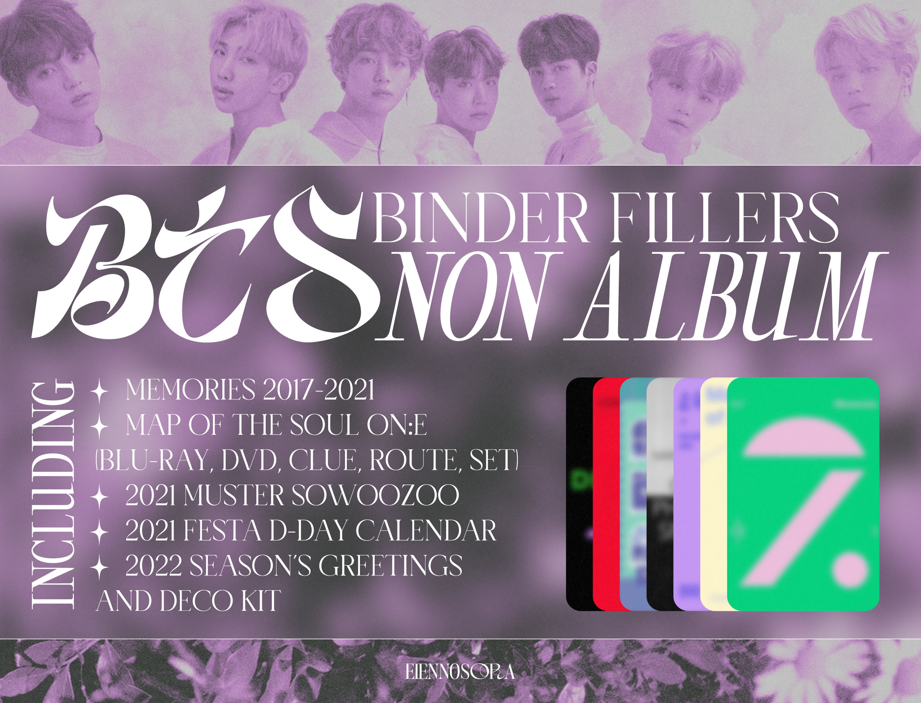 DIGITAL DOWNLOAD ! BTS Korean Non Album Binder Fillers for Collecting ...