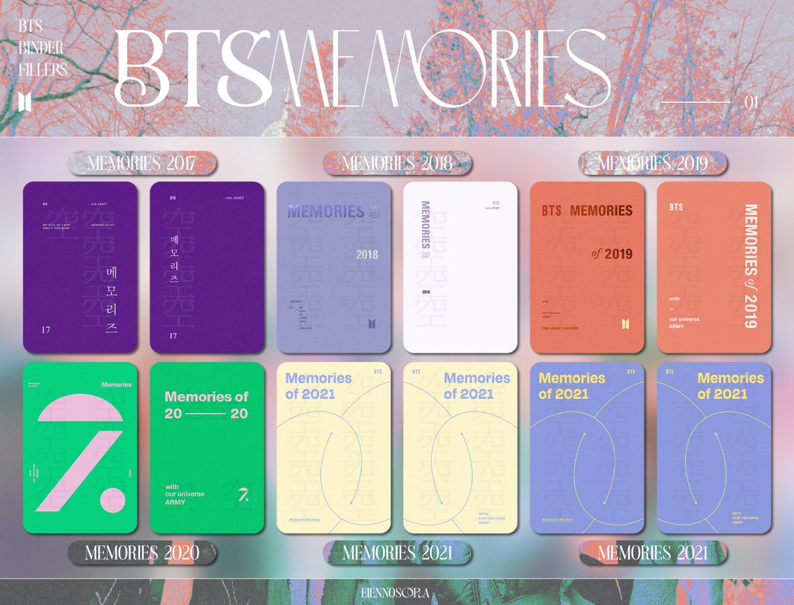 DIGITAL DOWNLOAD BTS Korean Non Album Binder Fillers for - Etsy