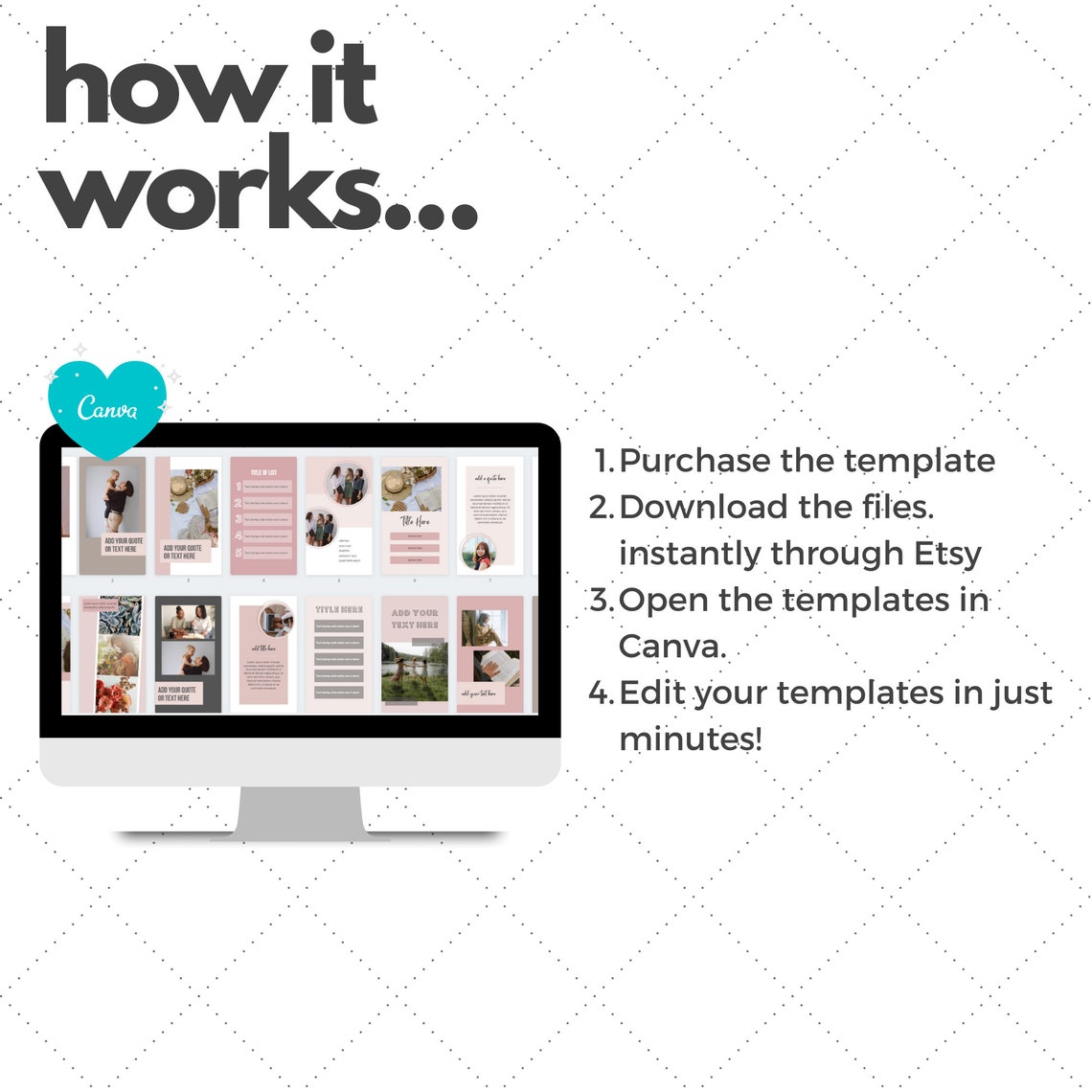 75 Instagram Post Canva Templates Instagram Stories Canva - Etsy