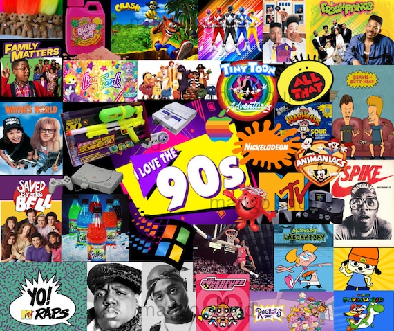 90s Tv Show Collage