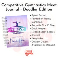 Gymnastics Meet Scorebook Tracker Competition Season Score Journal ...
