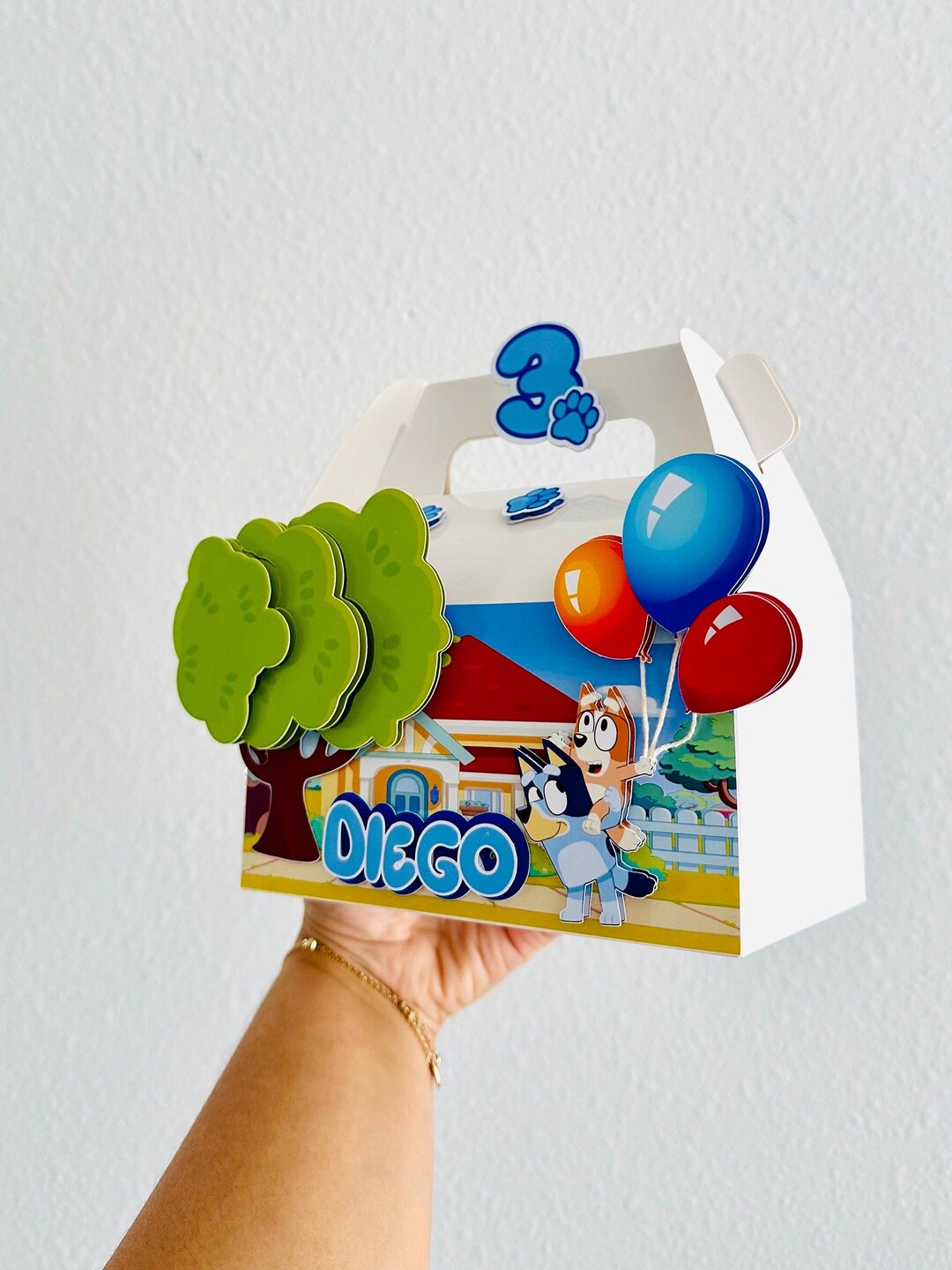 Bluey Gable Box /goodie Bag - Etsy