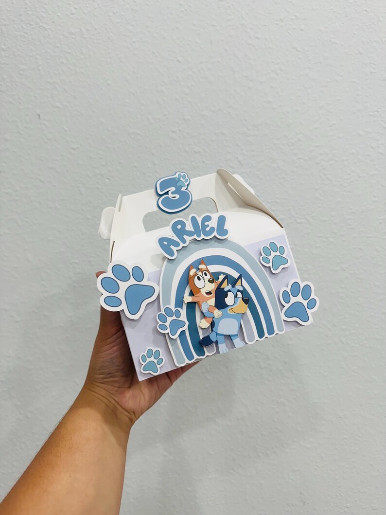 Bluey Boy Gable Box /goodie Bag - Etsy