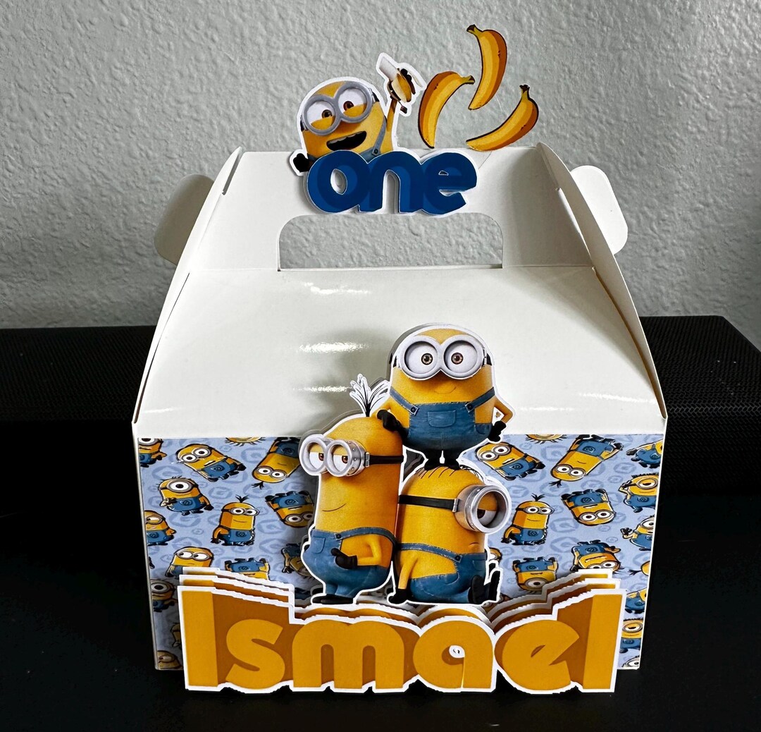 Minions Gable Box/ Goodie Bag - Etsy