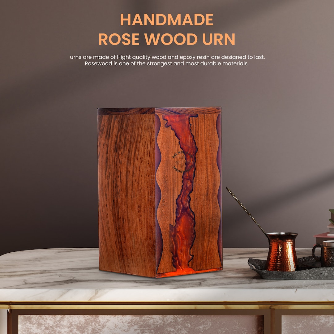 Enchanted Resin Wood Mystical Urn Rustic Woodland Cremation Urn Resin ...