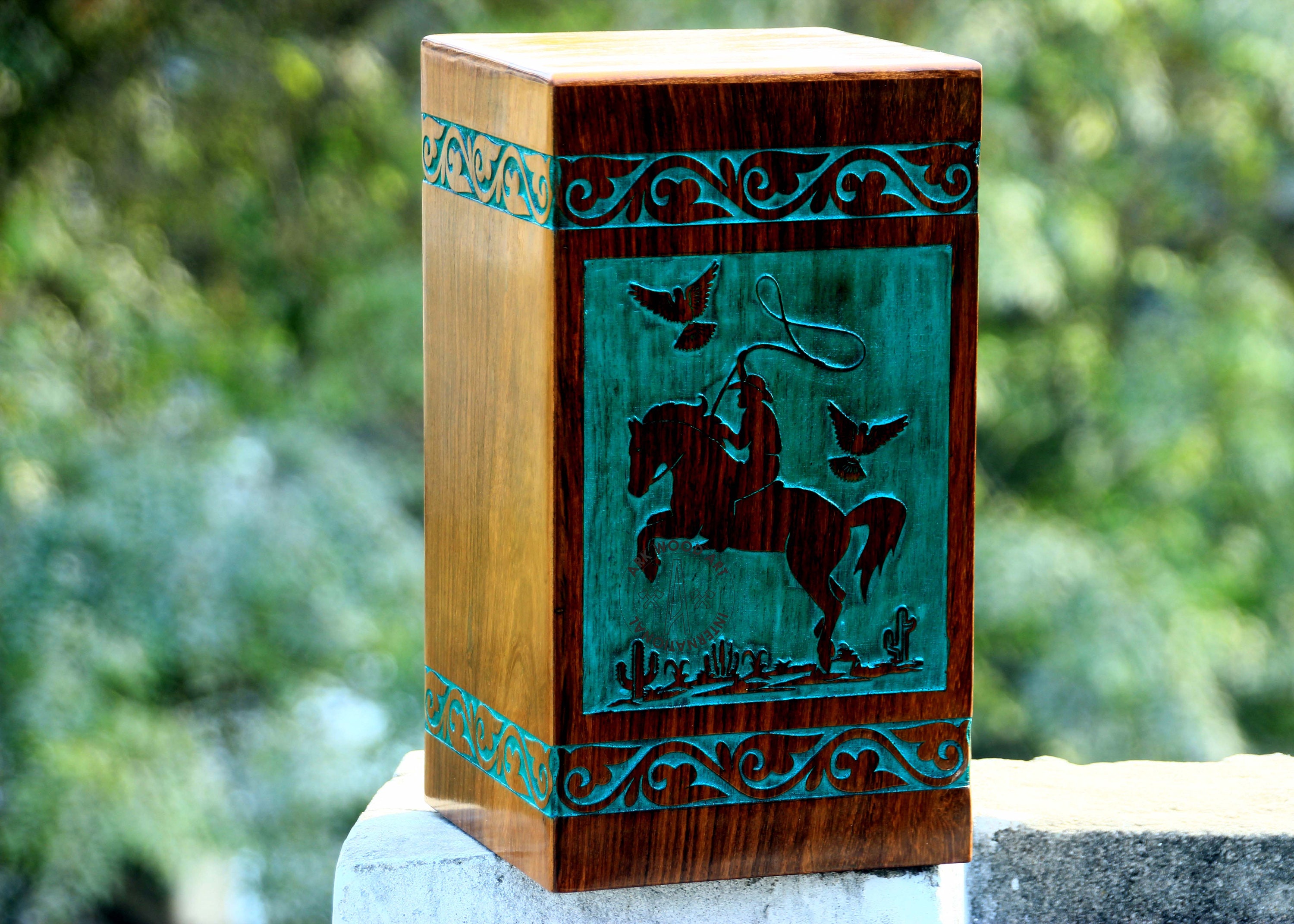 Human Horse Urn Large Adult Human Ashes Storage Memory Box 220 Cu/in ...