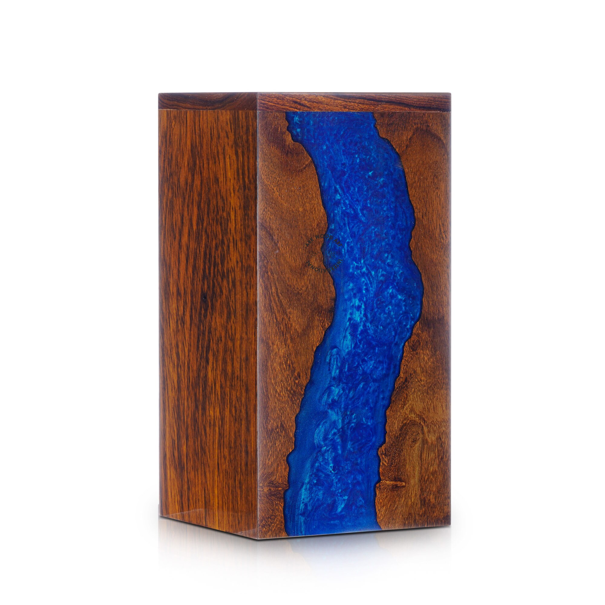 Cremation Urn for Human Ashes and Burial Urns Epoxy & Resin Wood Female ...